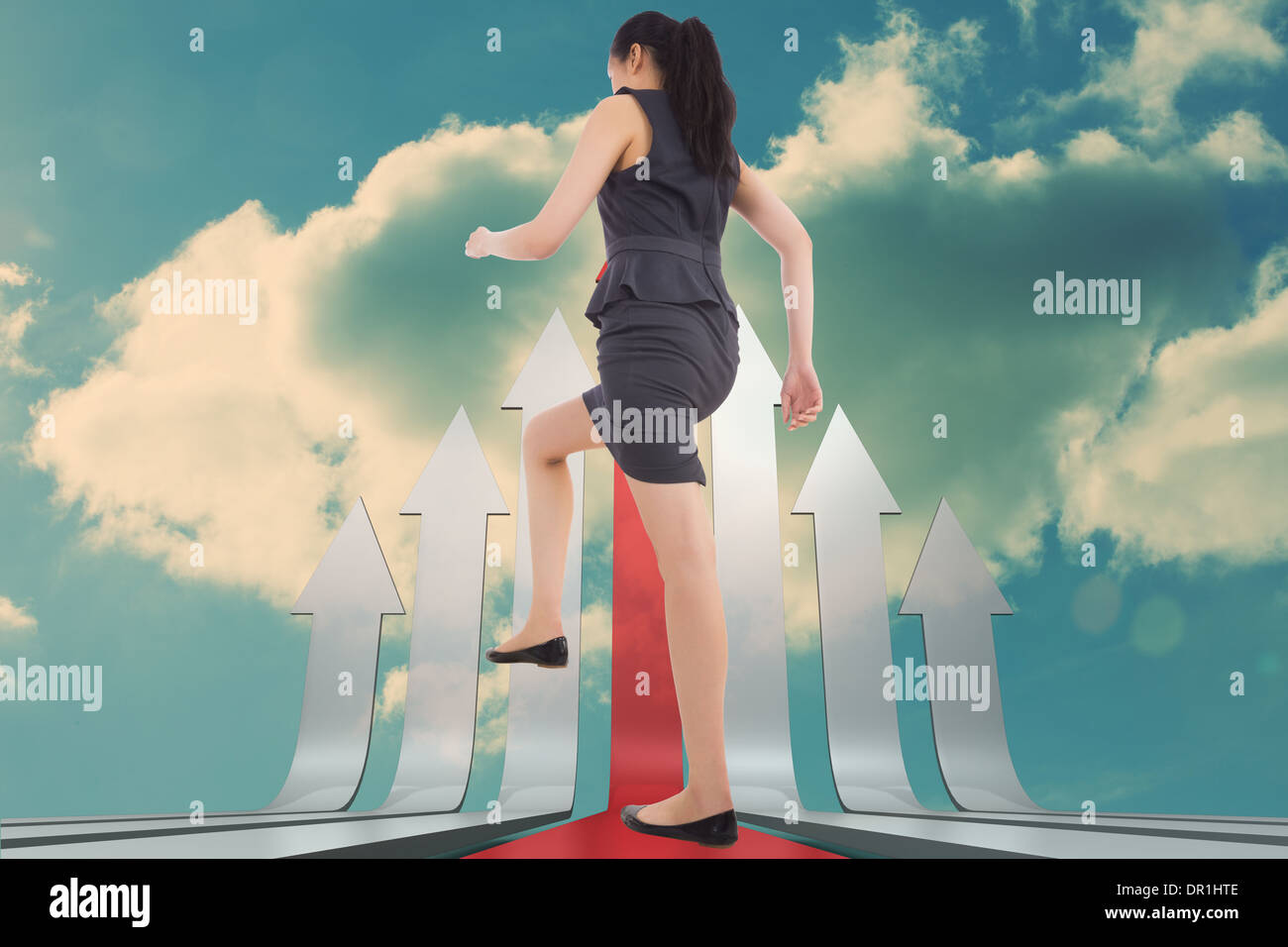 Stepping up success hi-res stock photography and images - Alamy