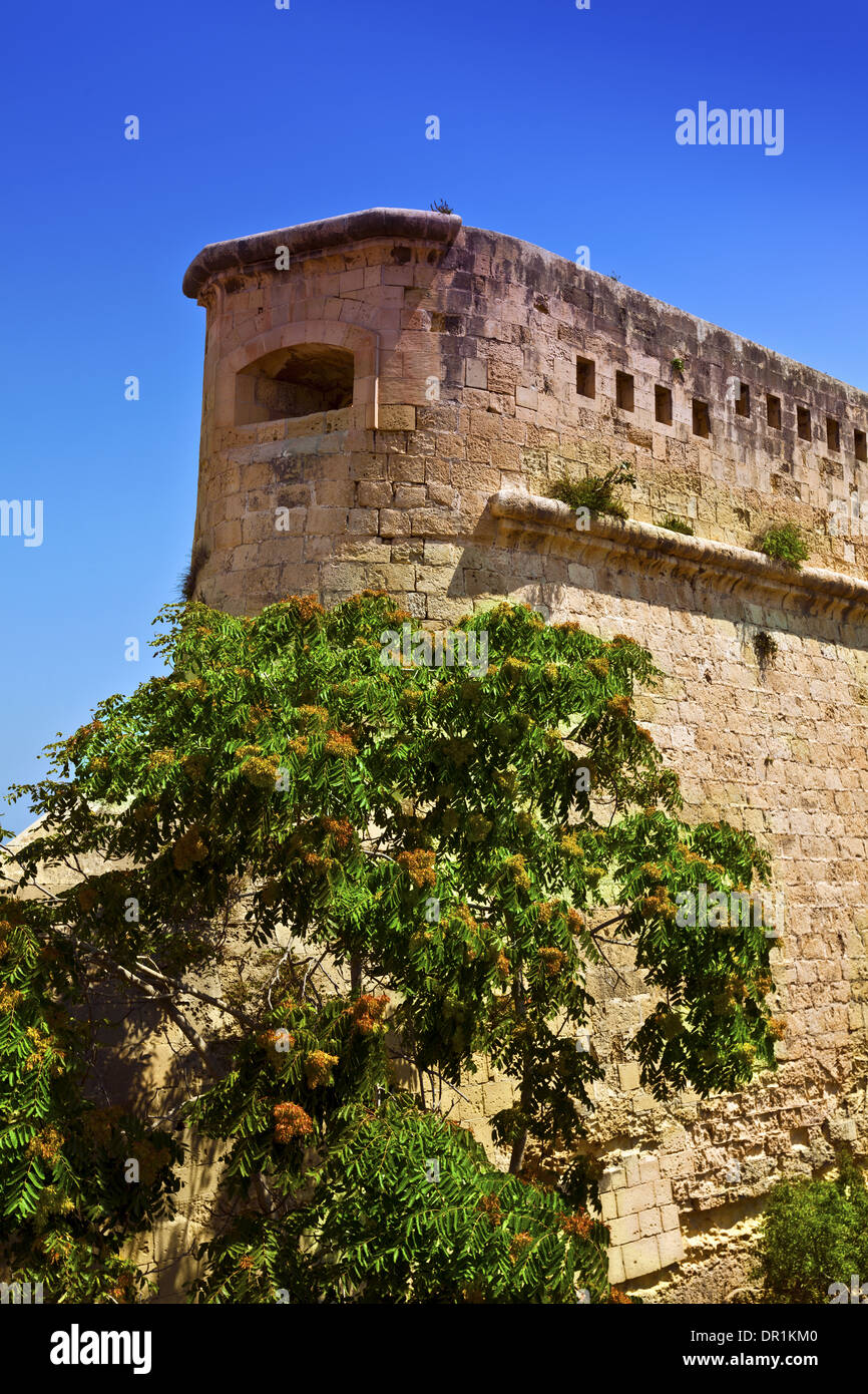 Historic fortifications in Valletta on the island of Malta Stock Photo ...