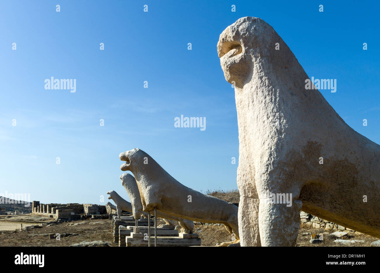 Delos lion statues High Resolution Stock Photography and Images - Alamy