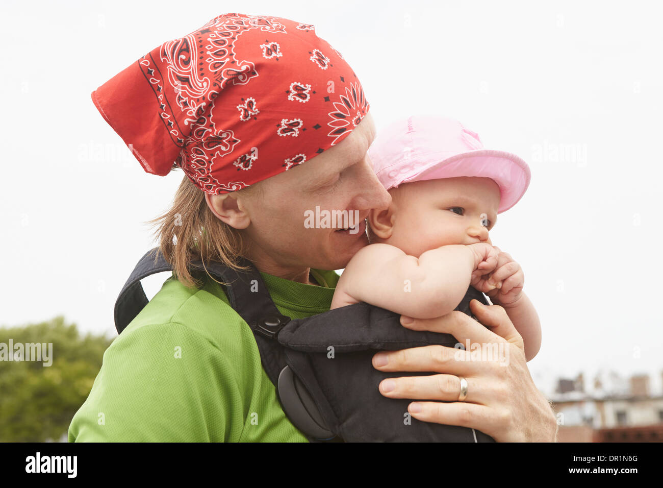 Dad carrying child hi-res stock photography and images - Alamy