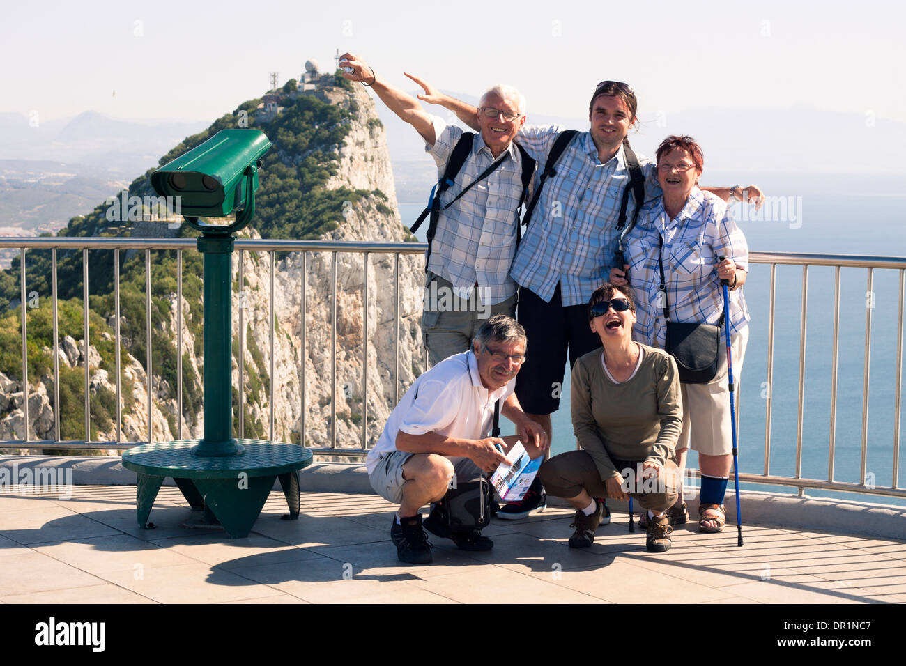 Family on the rock of gibraltar hi-res stock photography and images - Alamy
