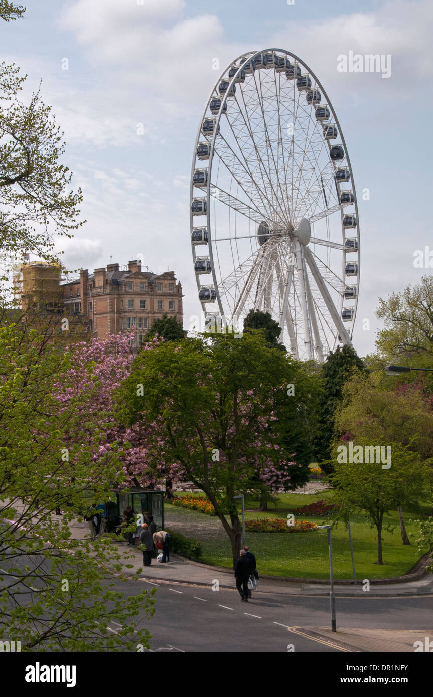 Towering York Wheel tourist attraction, in grounds of impressive ...