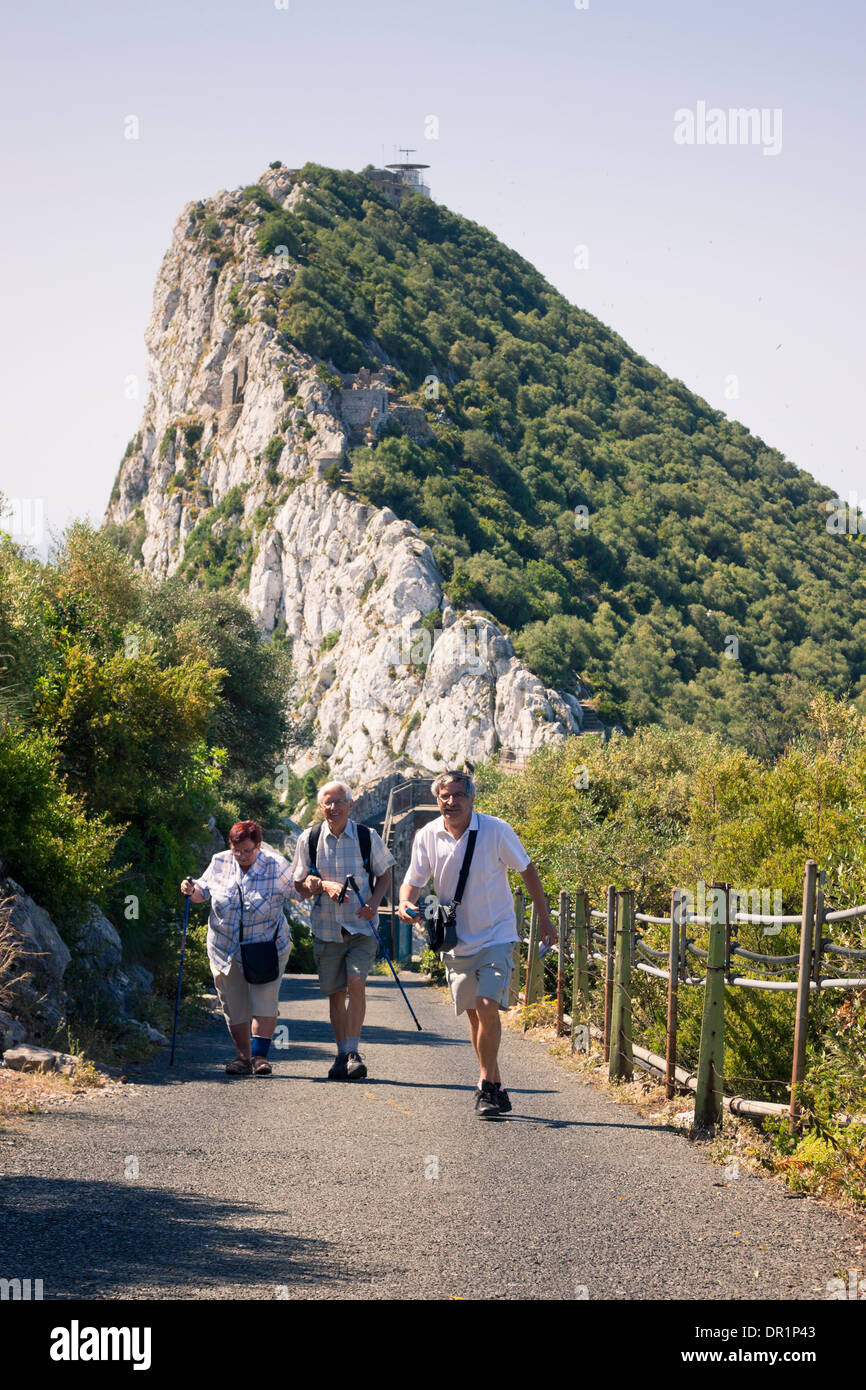 Gibraltar people walking top rock hi-res stock photography and images ...