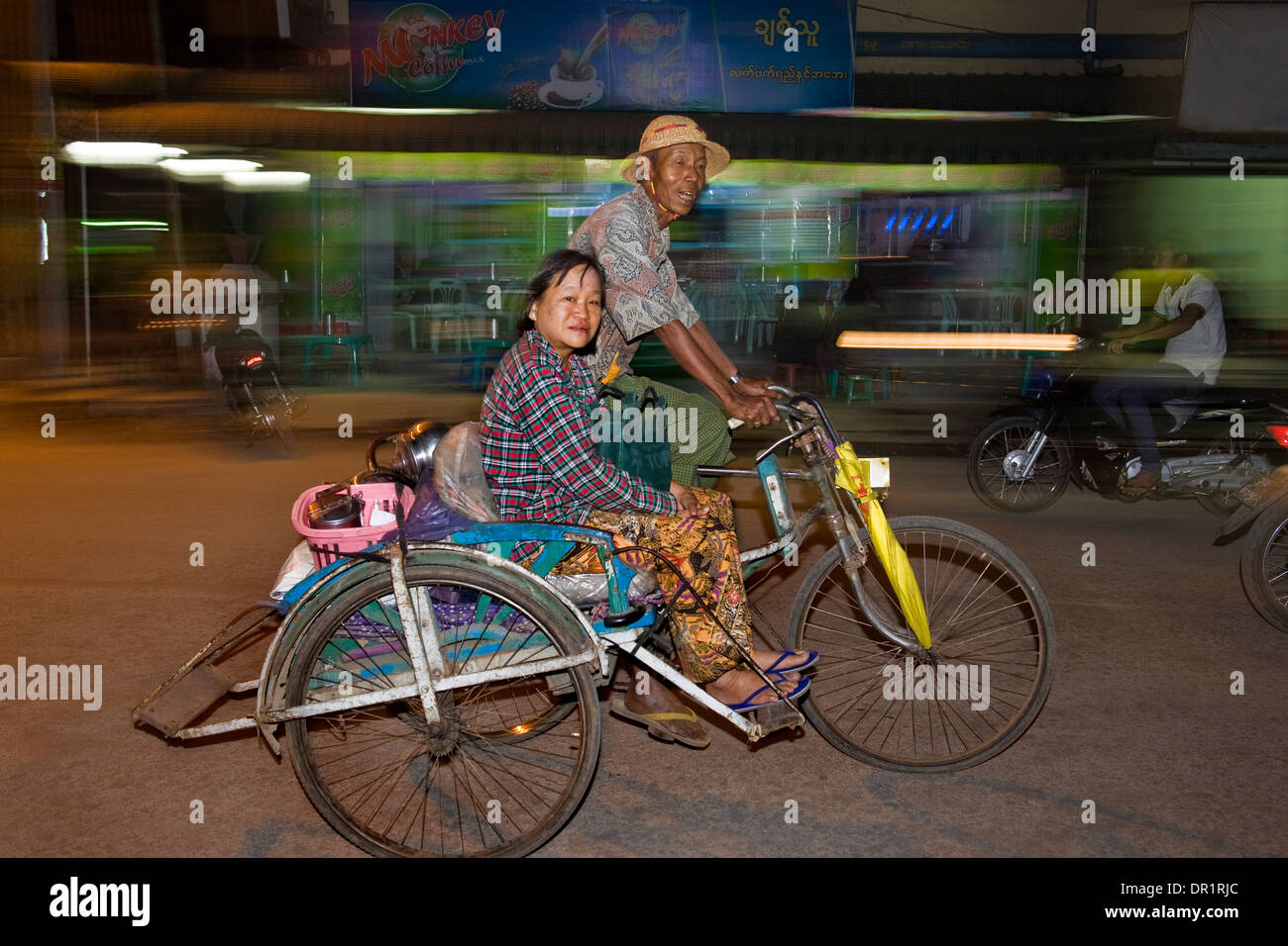 Myanmar, Tangoo, bicycle Stock Photo - Alamy
