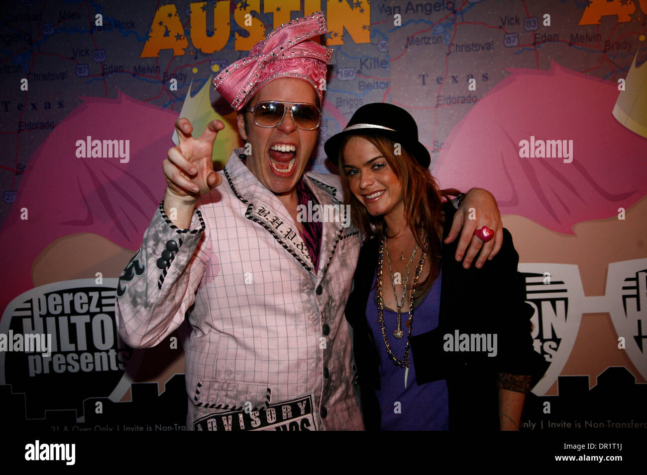 Mar 21, 2009 - Austin, Texas, USA - PEREZ HILTON and TARYN MANNING ...