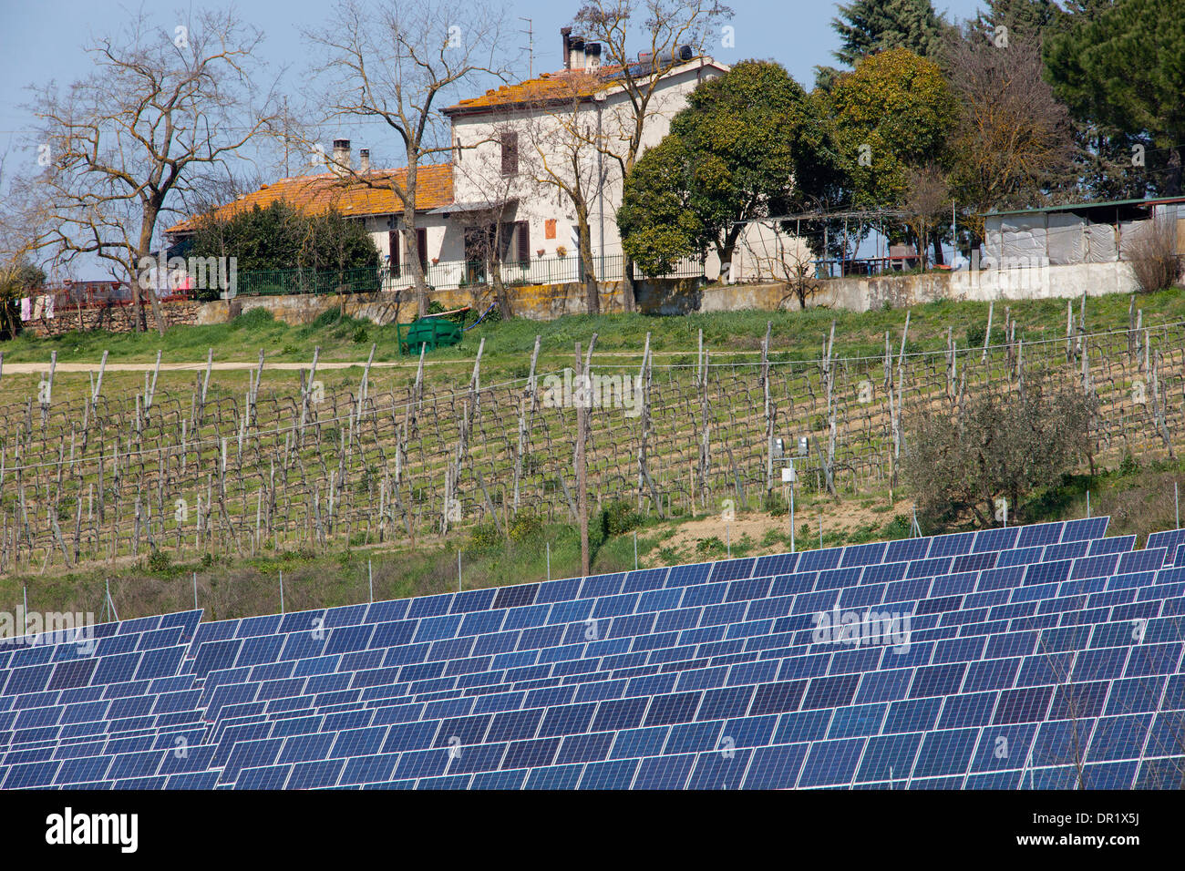 Solar panels agriculture italy hi-res stock photography and images - Alamy