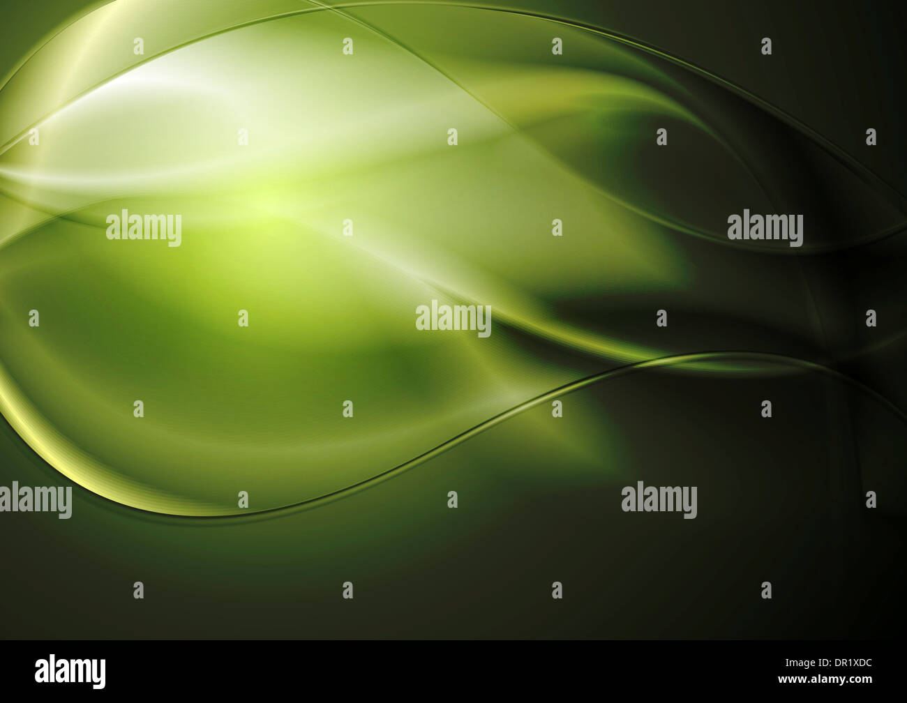 Dark green wavy background. Vector design eps 10 Stock Photo - Alamy