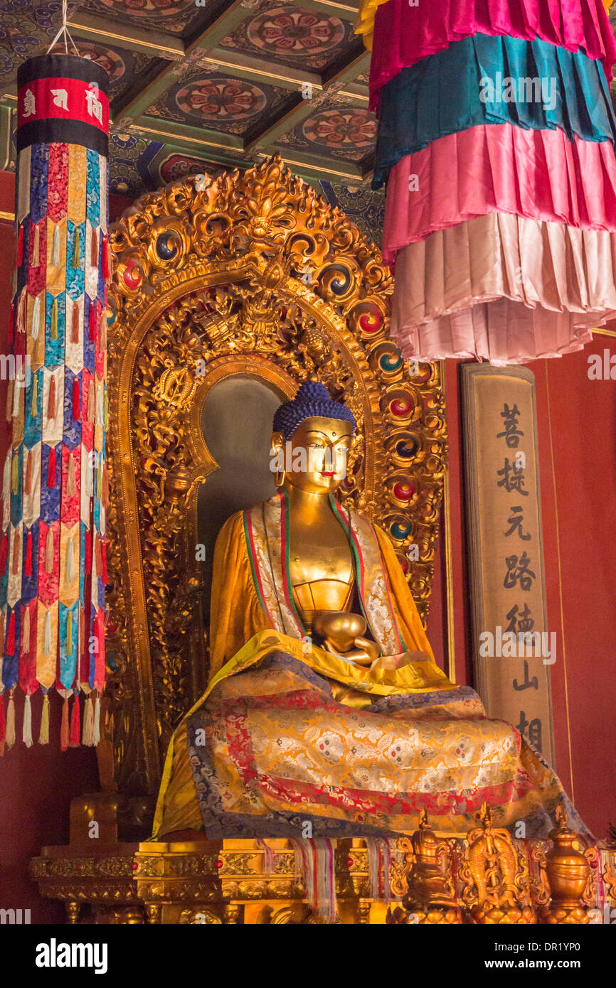 Buddha Statue in Lama Temple, Beijing, China Stock Photo - Alamy