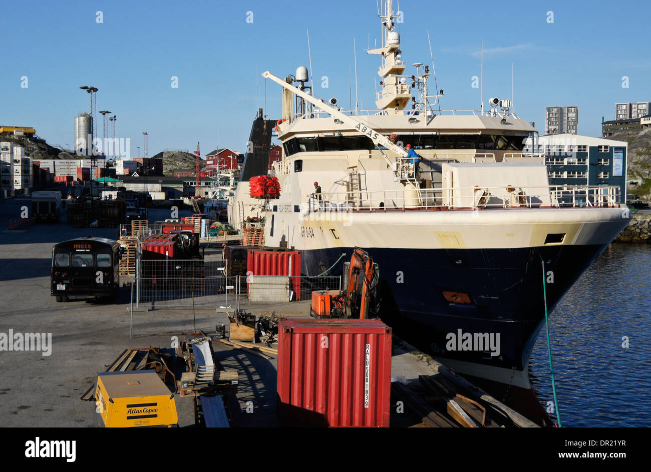 Port of Nuuk (Godthab), Greenland Stock Photo - Alamy