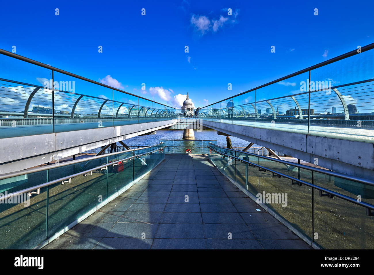 The London Millennium Footbridge, is a steel suspension bridge crossing ...