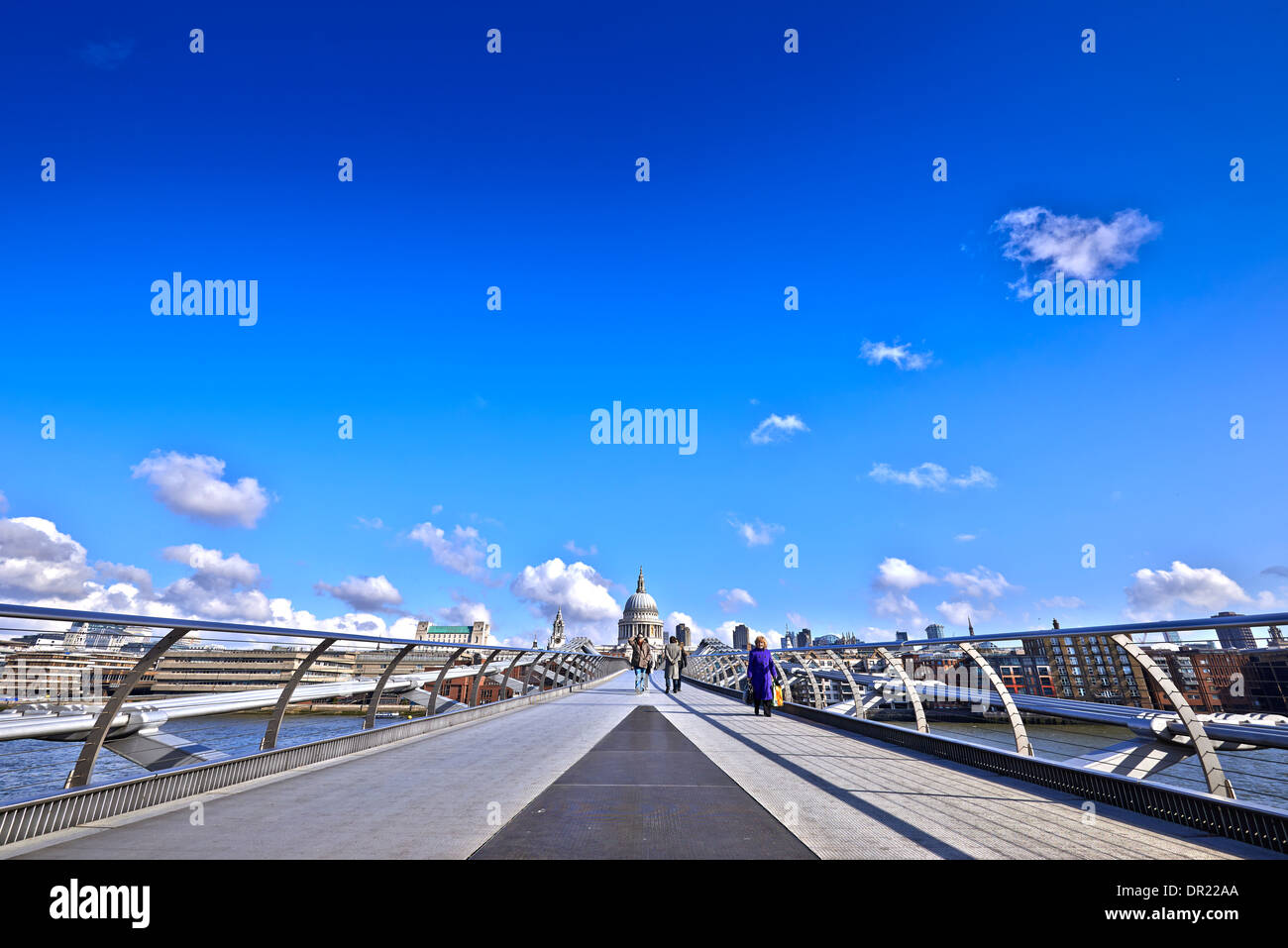 The London Millennium Footbridge, is a steel suspension bridge crossing ...