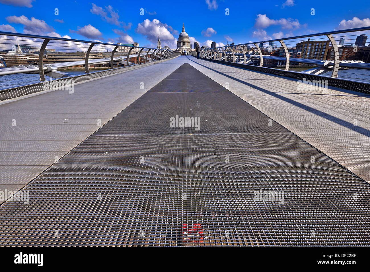 The London Millennium Footbridge, is a steel suspension bridge crossing ...