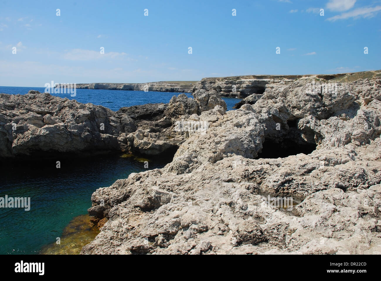 Coast of sea. Sea and rocks Stock Photo - Alamy