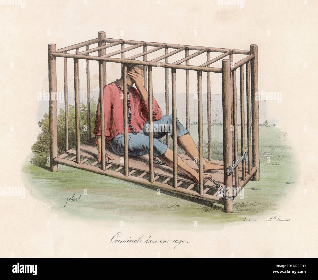 CHINESE CAGE PUNISHMENT Stock Photo - Alamy