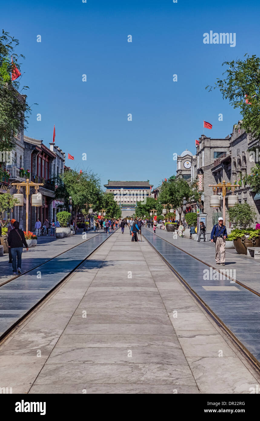 Qianmen Street, Beijing, China Stock Photo - Alamy