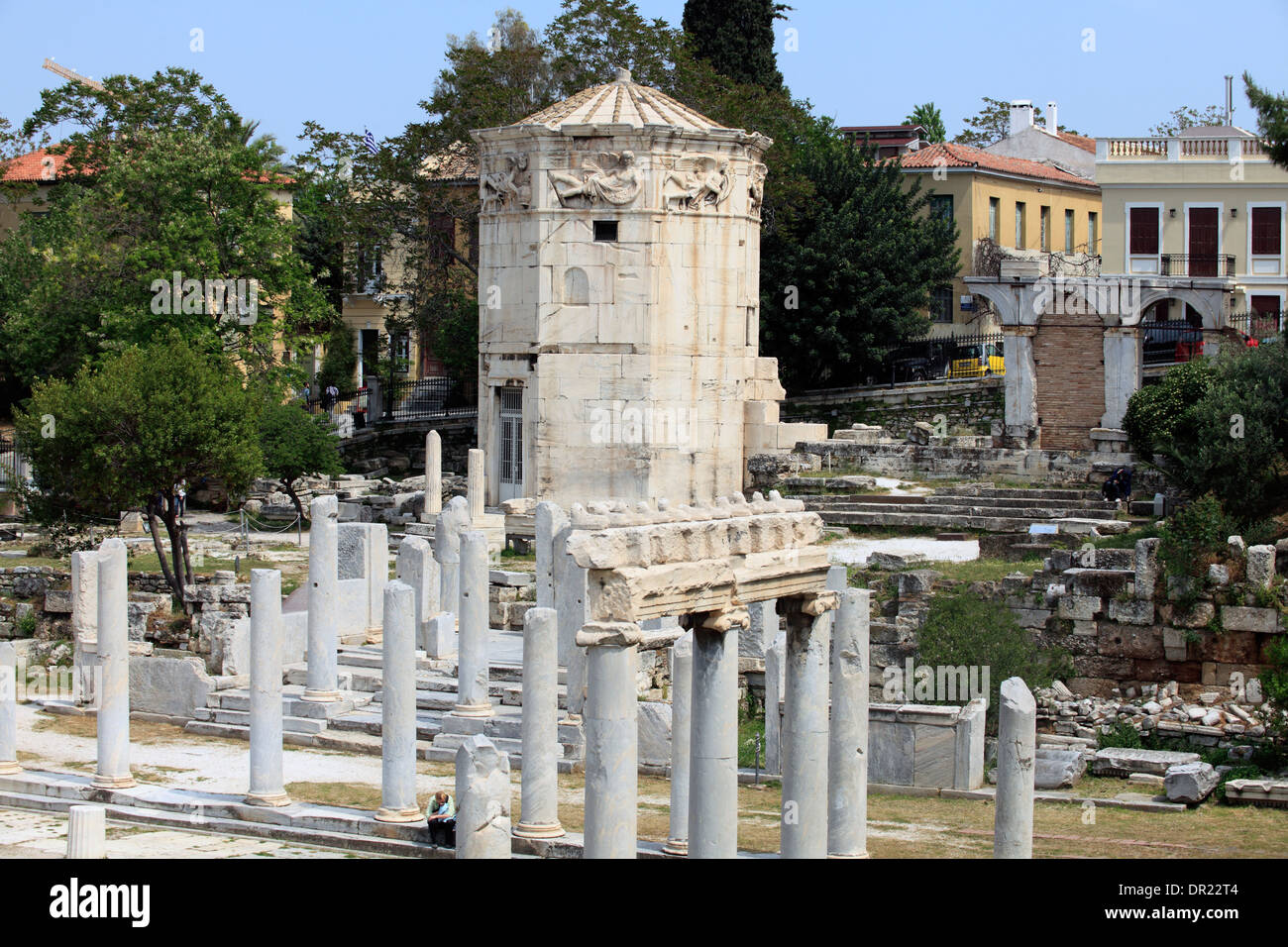 greece attica athens the archaeological site of the roman agora and the ...