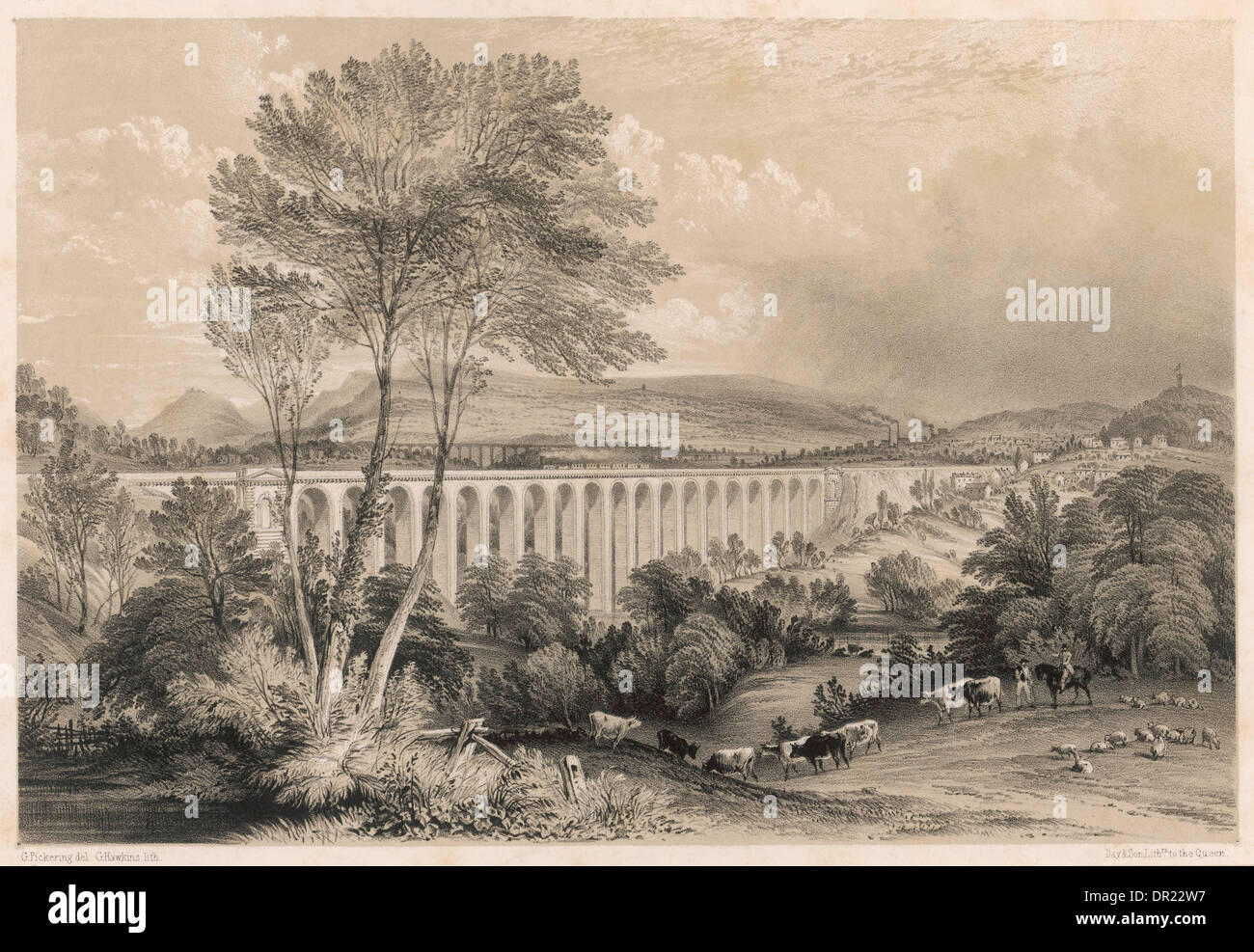 Chirk viaduct built by henry robertson hi-res stock photography and ...