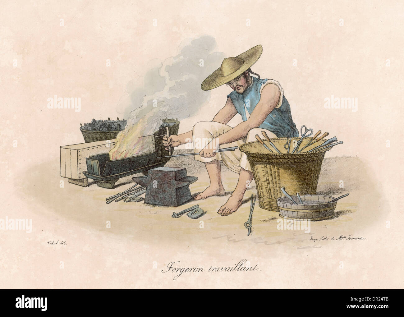 CHINESE BLACKSMITH 2 Stock Photo - Alamy