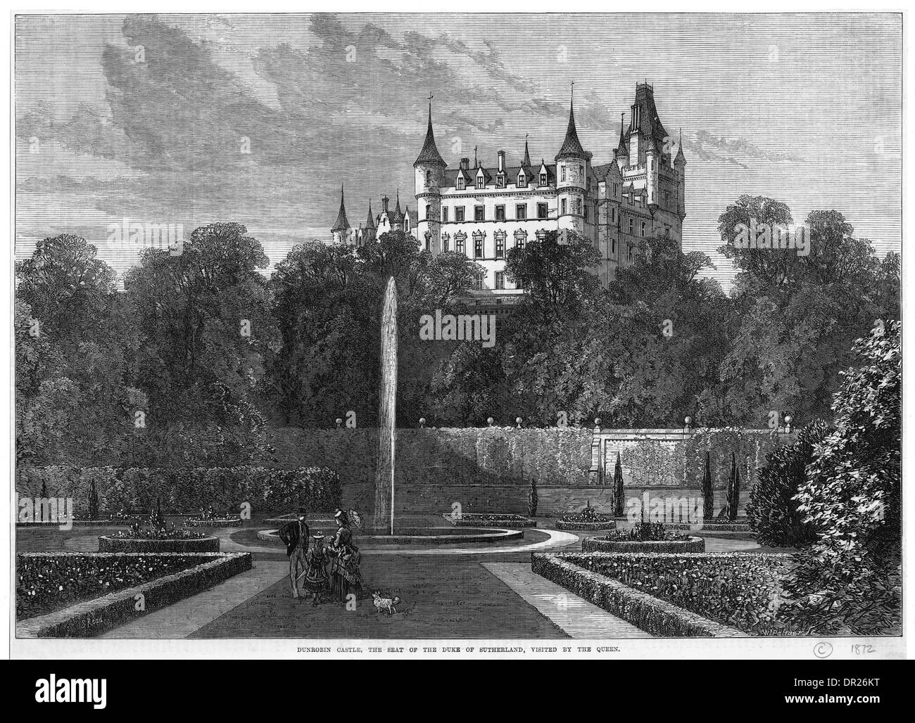 Dunrobin castle Black and White Stock Photos & Images - Alamy
