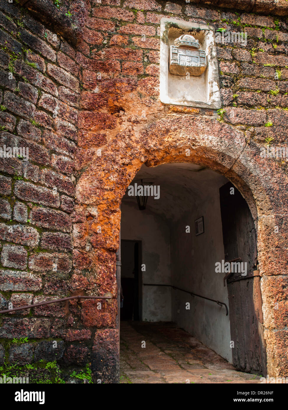 Reis Magos Fort main gate Stock Photo - Alamy