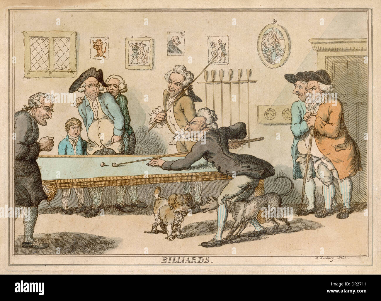Billiards 18th century hi-res stock photography and images - Alamy