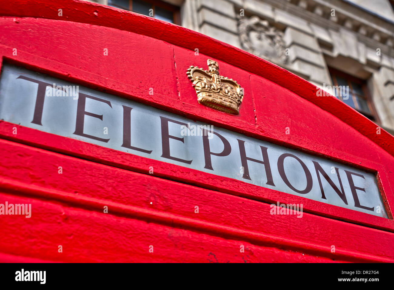 The red telephone box, a telephone kiosk for a public telephone ...