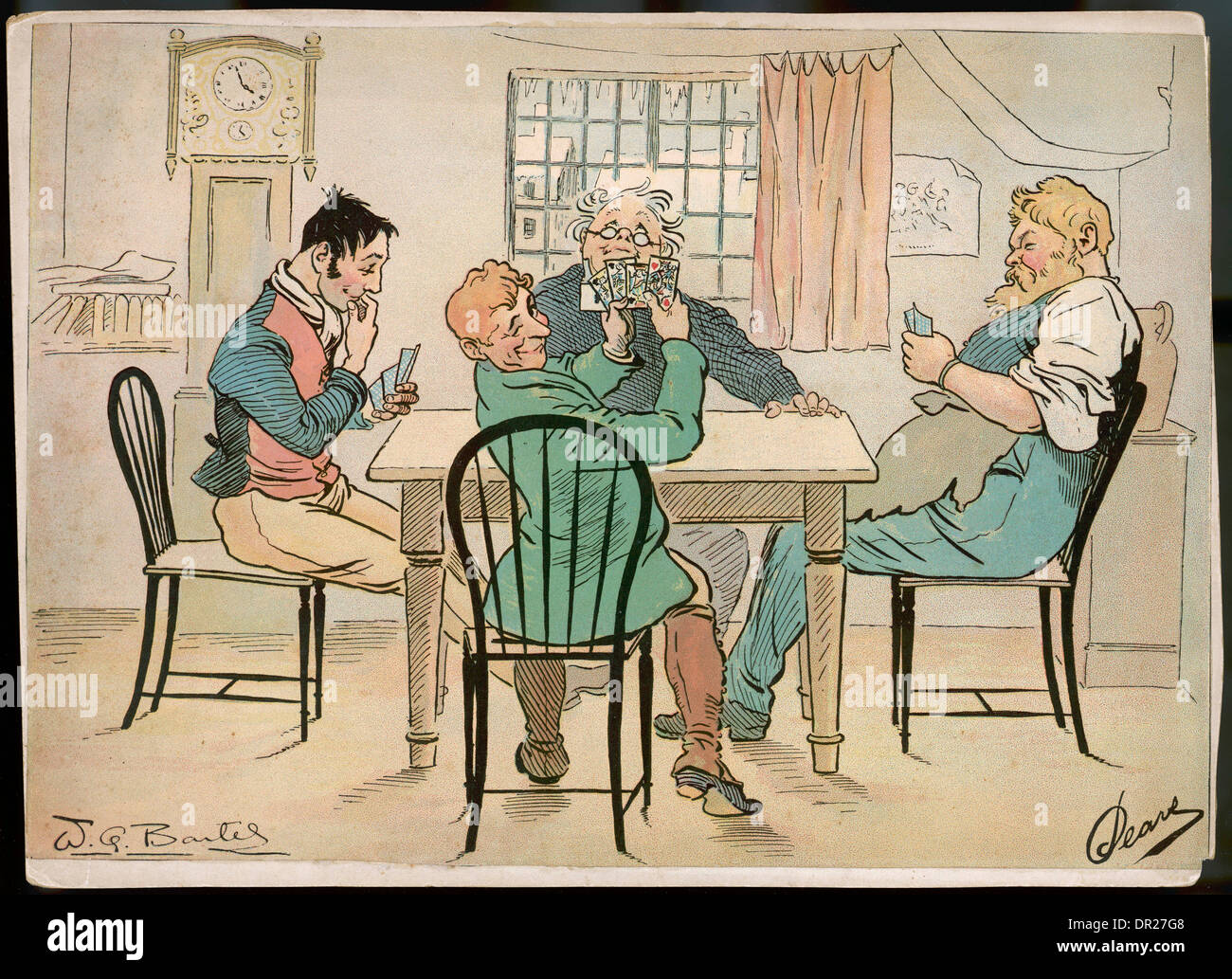 GENTS CARD GAME (1 OF 2 Stock Photo - Alamy