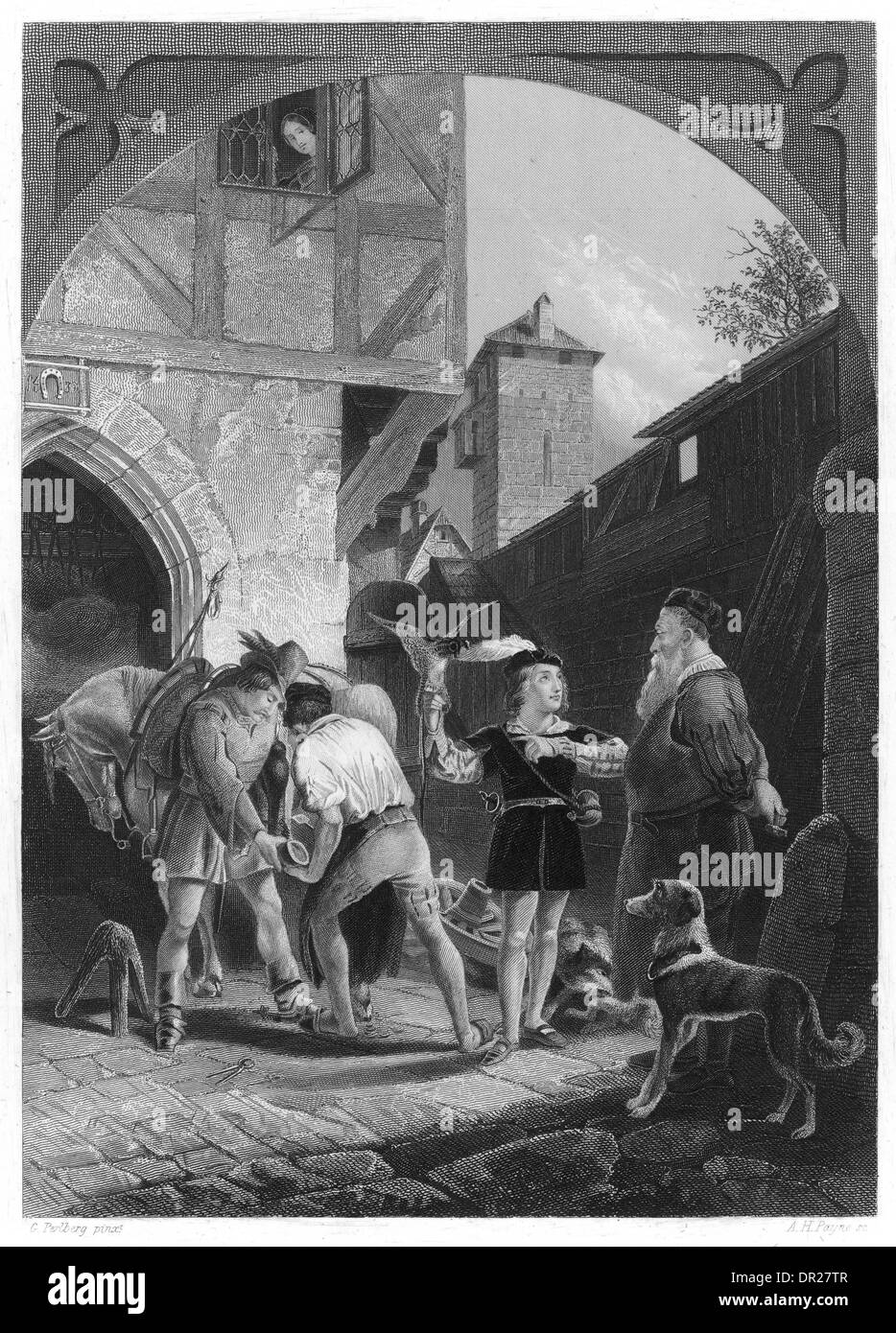 Medieval falconry hi-res stock photography and images - Alamy