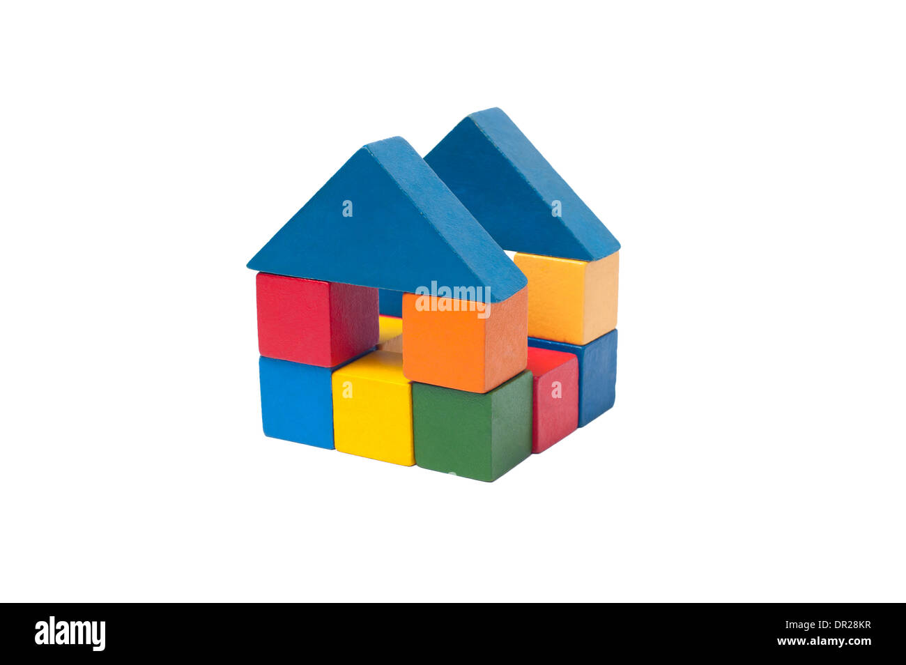 Old brick tower block Cut Out Stock Images & Pictures - Alamy