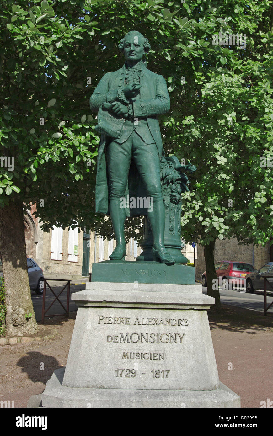 Statue to the musician Pierre Alexandre De Monsigny in St Omer, France ...