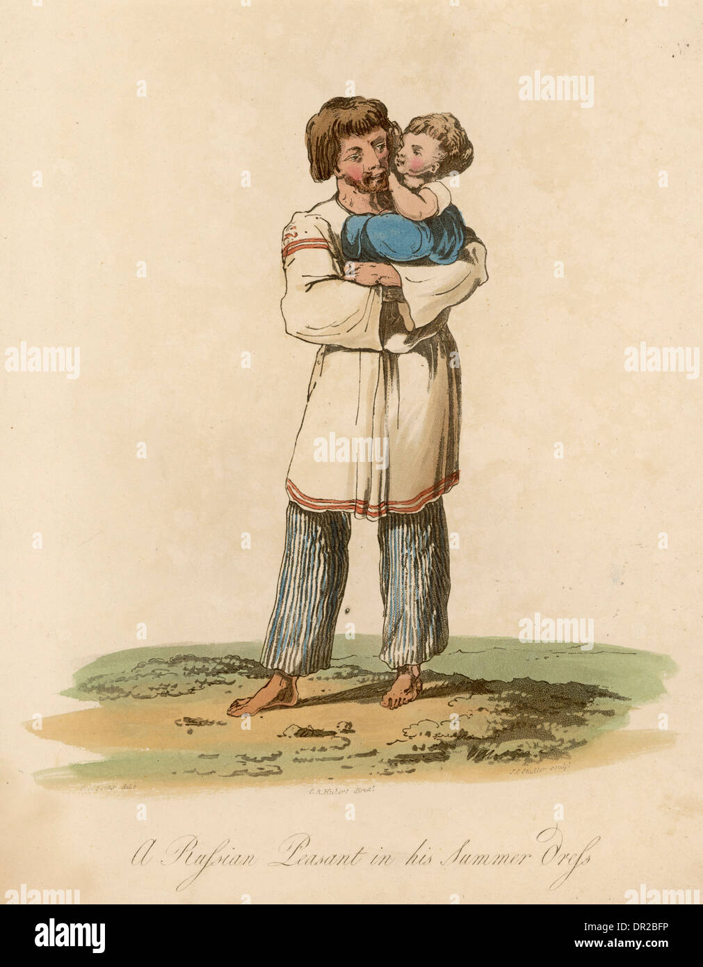 RUSSIAN PEASANT 1809 Stock Photo - Alamy