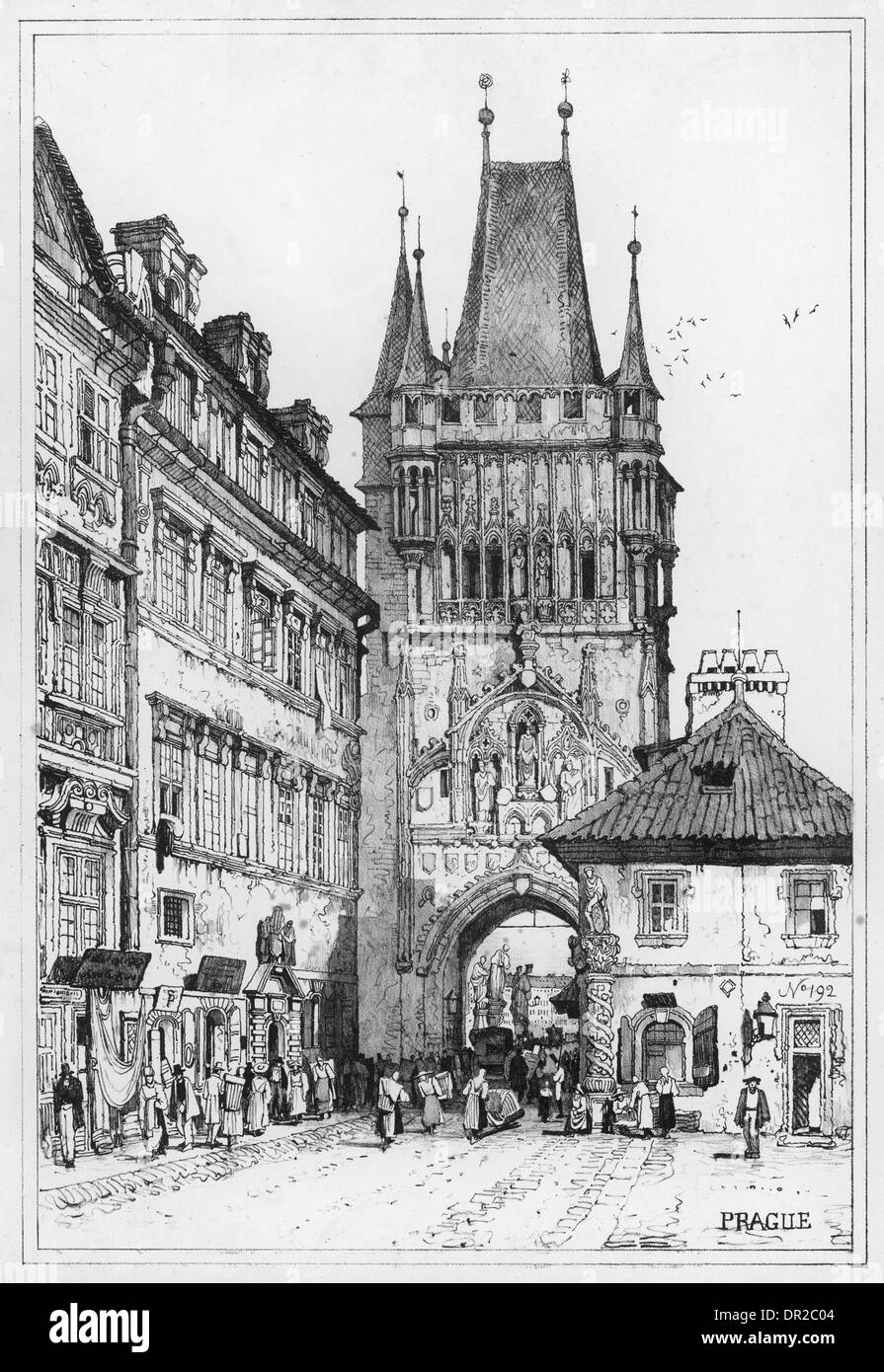 View on tower old Black and White Stock Photos & Images - Alamy