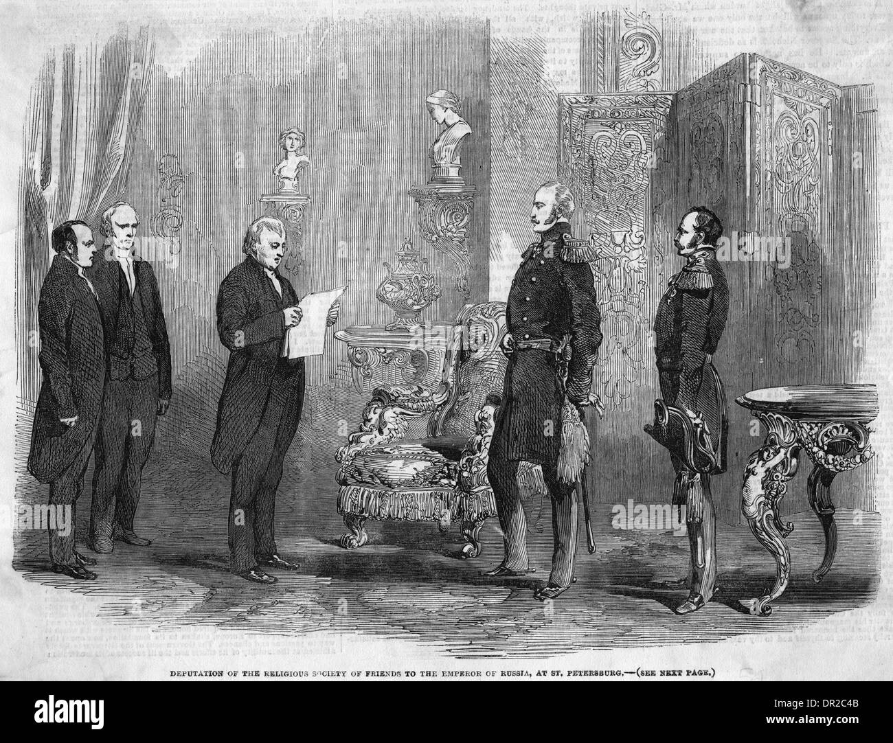 QUAKERS AND TSAR Stock Photo - Alamy