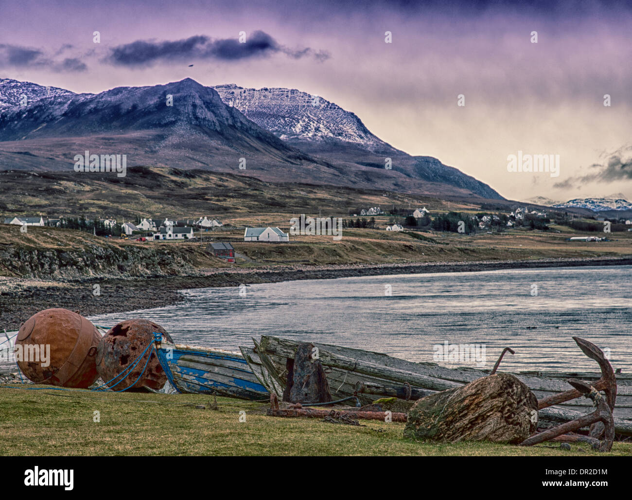 Eagle flying over Achiltibuie, Scottish Highlands Stock Photo - Alamy