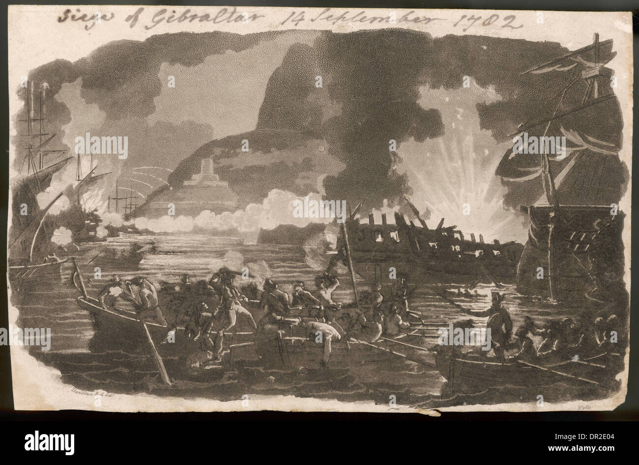 SIEGE OF GIBRALTAR Stock Photo - Alamy