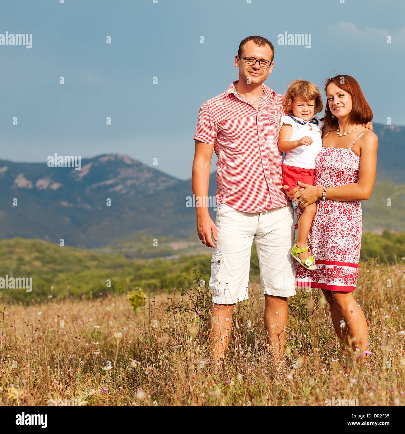 Mother father daughter portrait hi-res stock photography and images - Alamy
