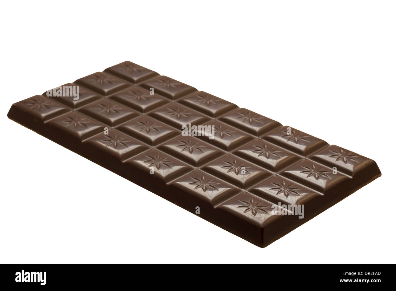 Beautiful photo of dark chocolate, isolated on white background Stock ...