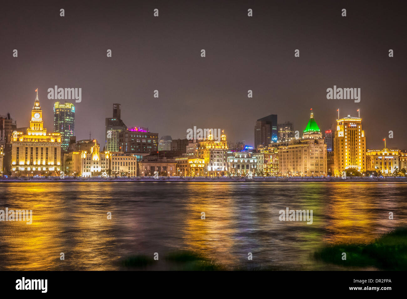 Night View of Shanghai Bund, Shanghai, China Stock Photo - Alamy