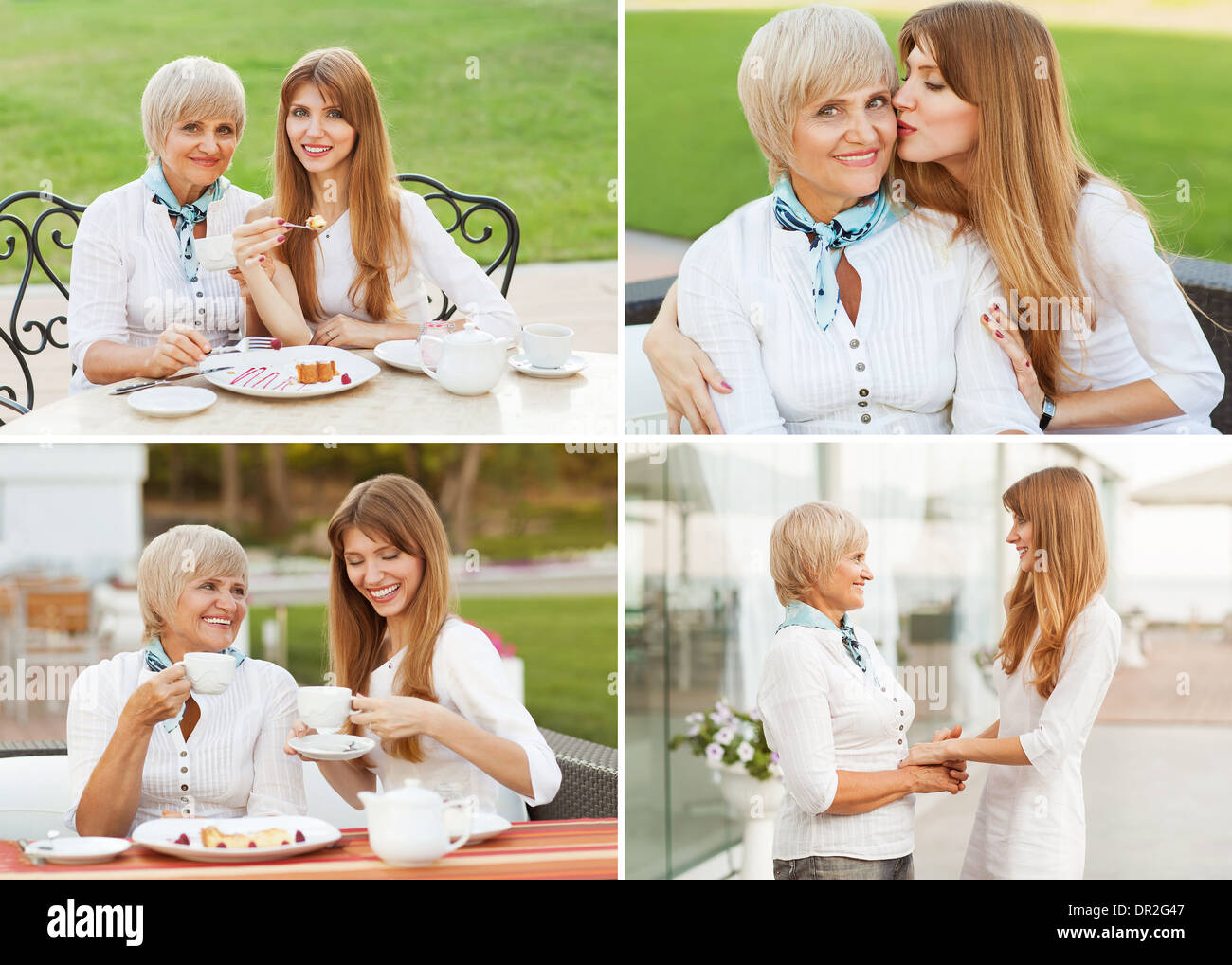 adult mother and daughter happy Stock Photo - Alamy