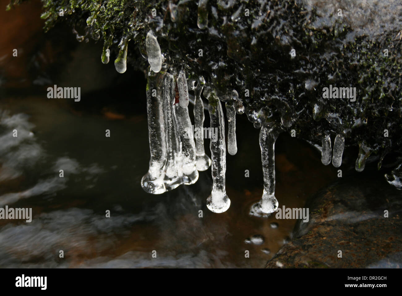 Frozen Water Drops Stock Photo - Alamy