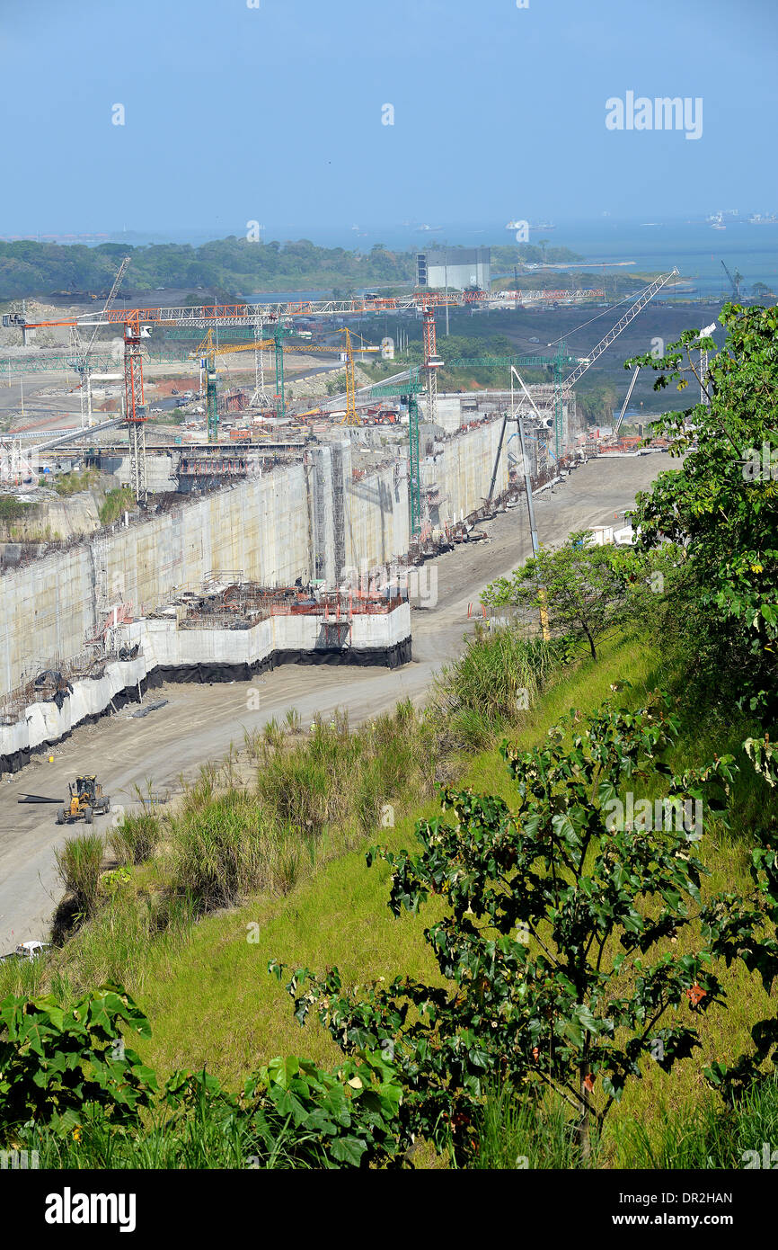 Panama Canal Aerial View High Resolution Stock Photography and Images ...