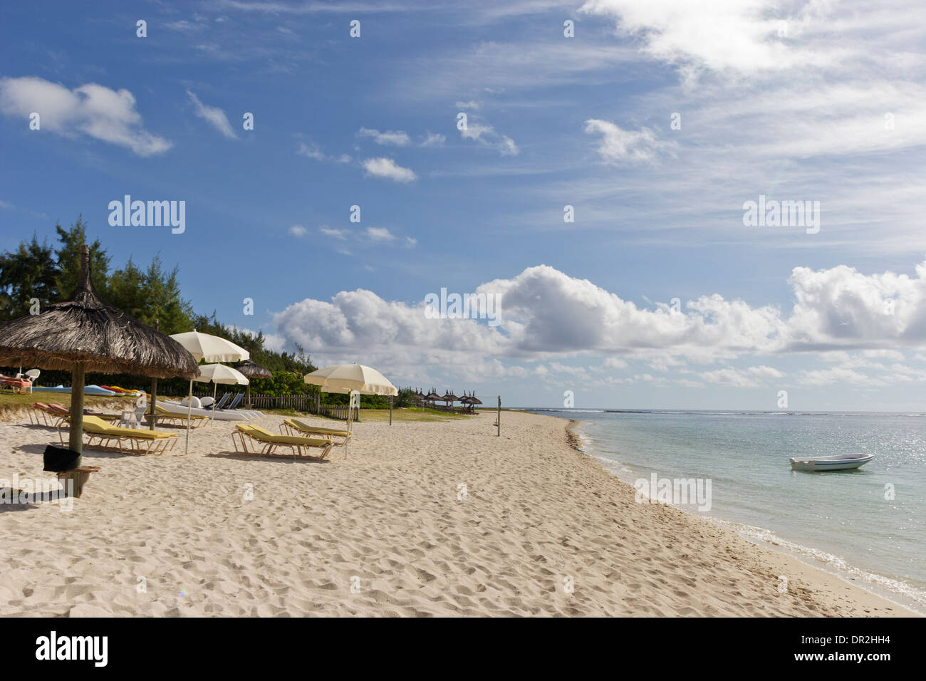 Sandy beach of Mauritius Stock Photo - Alamy