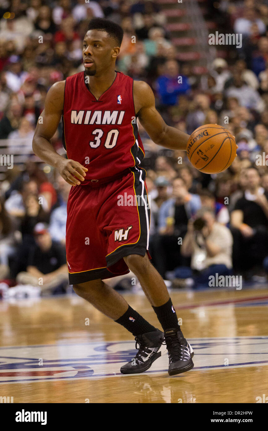 January 17, 2014: Miami Heat point guard Norris Cole (30) in action ...