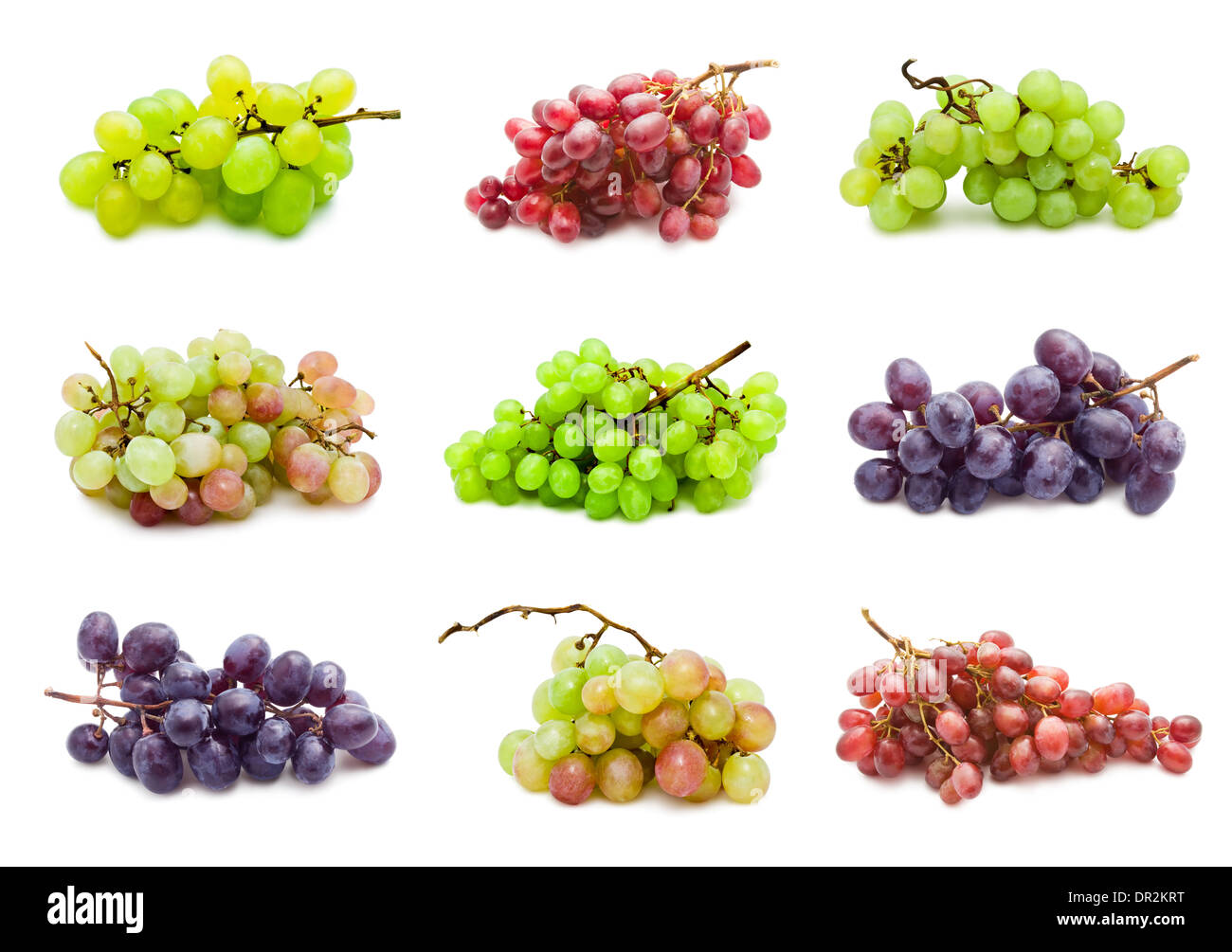Collection grapes Cut Out Stock Images & Pictures - Alamy