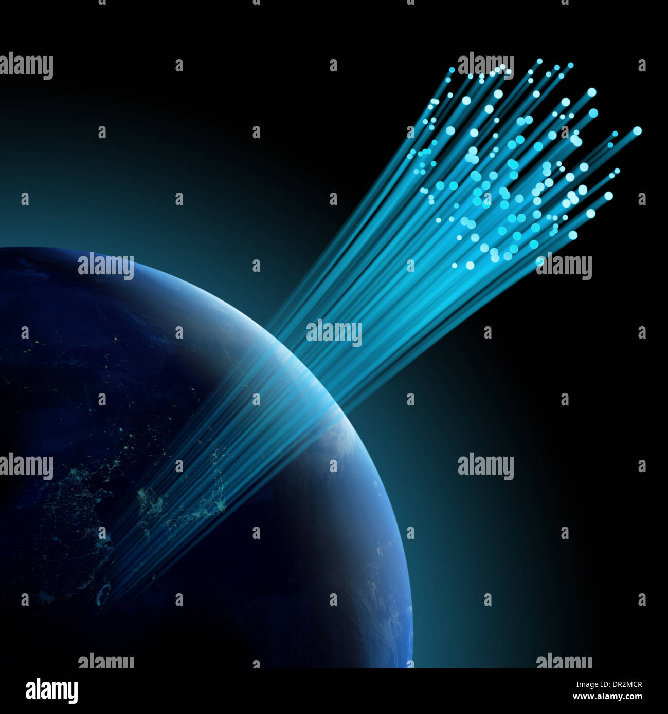 Fiber optics globe hi-res stock photography and images - Alamy