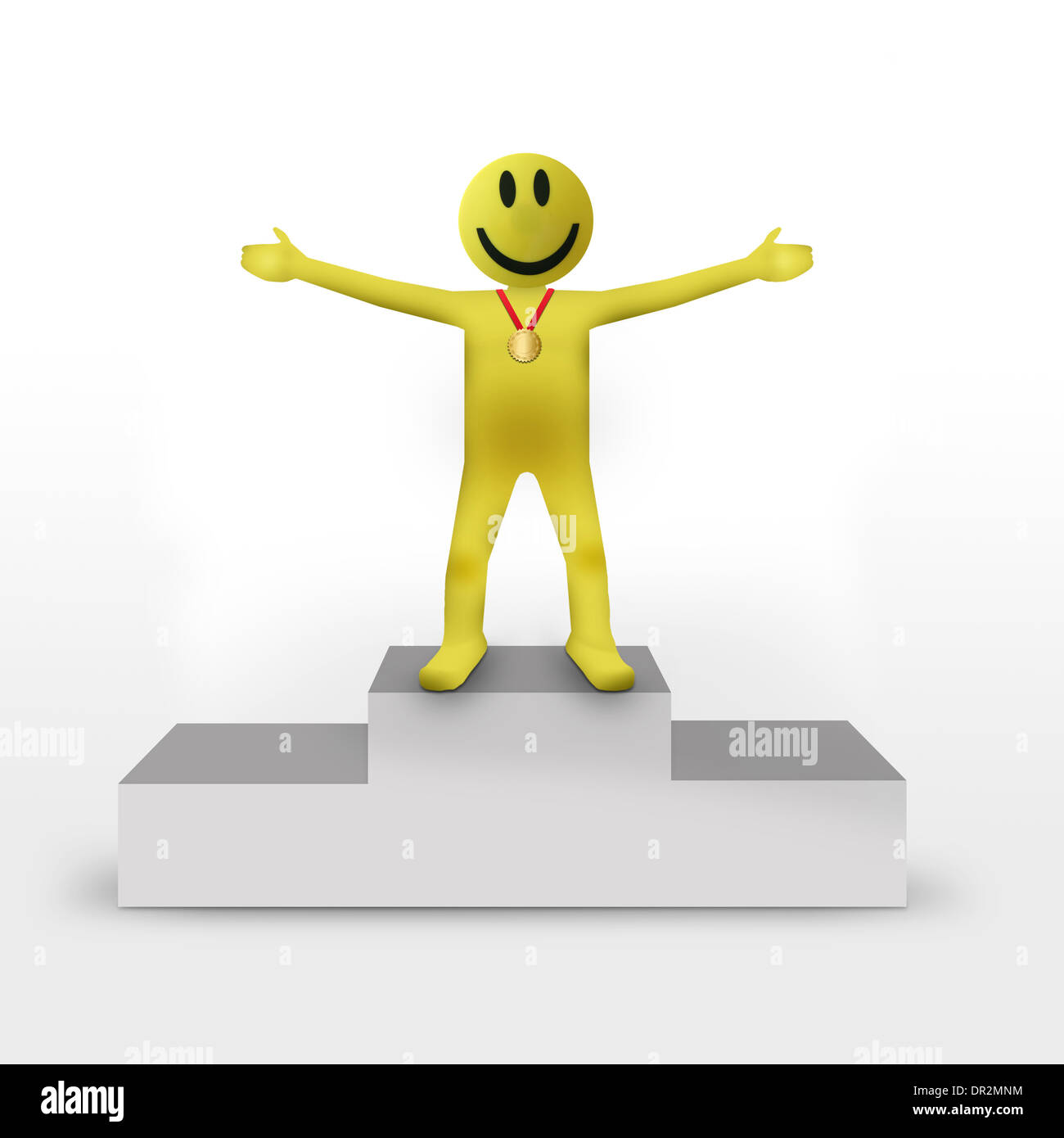 Winner on the Podium Stock Photo - Alamy