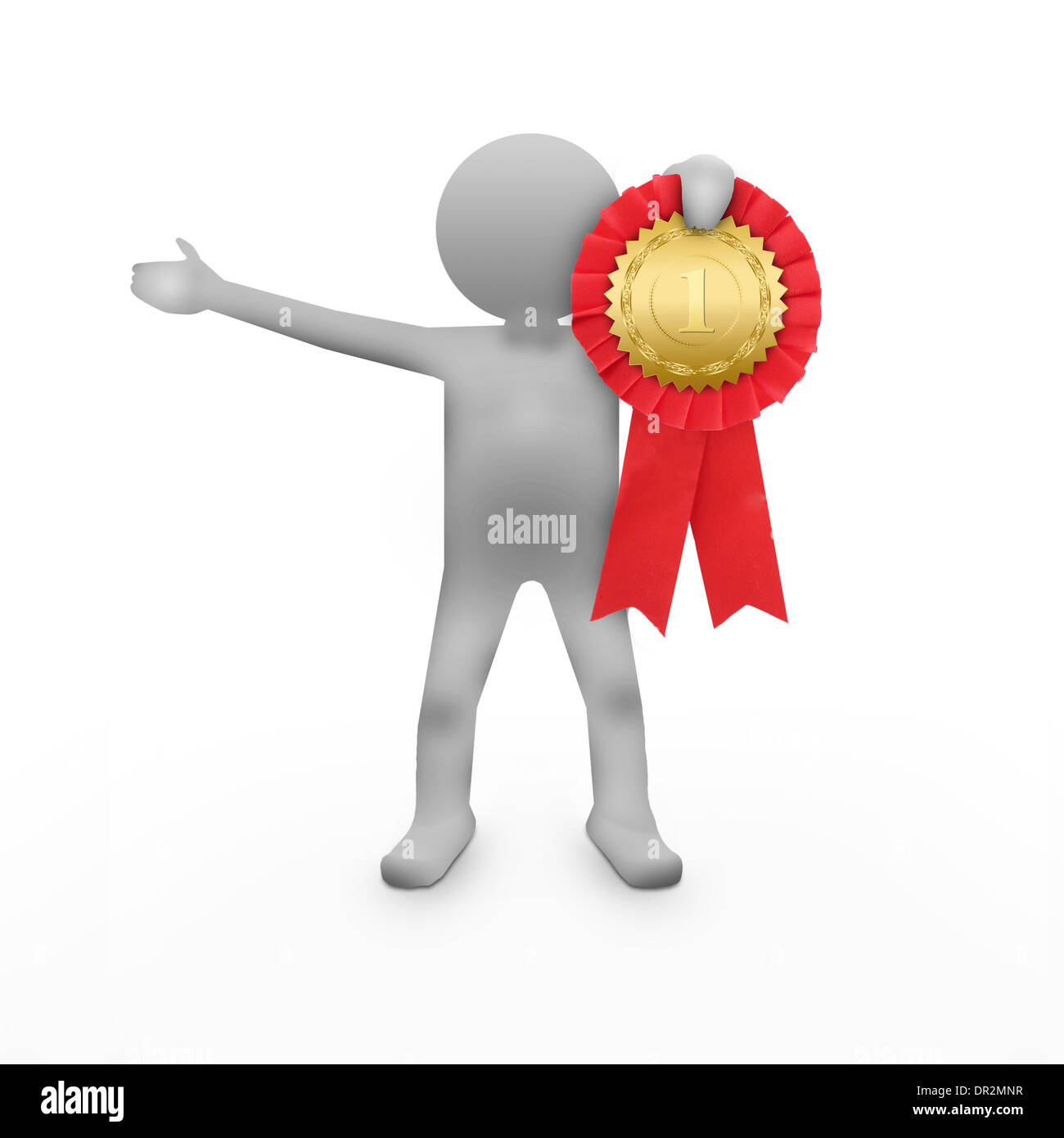 3D man with an award Stock Photo - Alamy