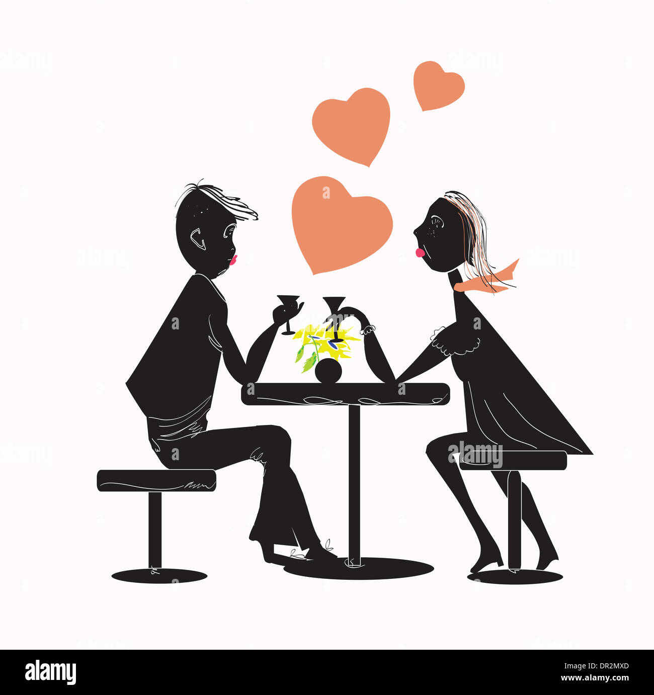 Love talk talking heart Cut Out Stock Images & Pictures - Alamy