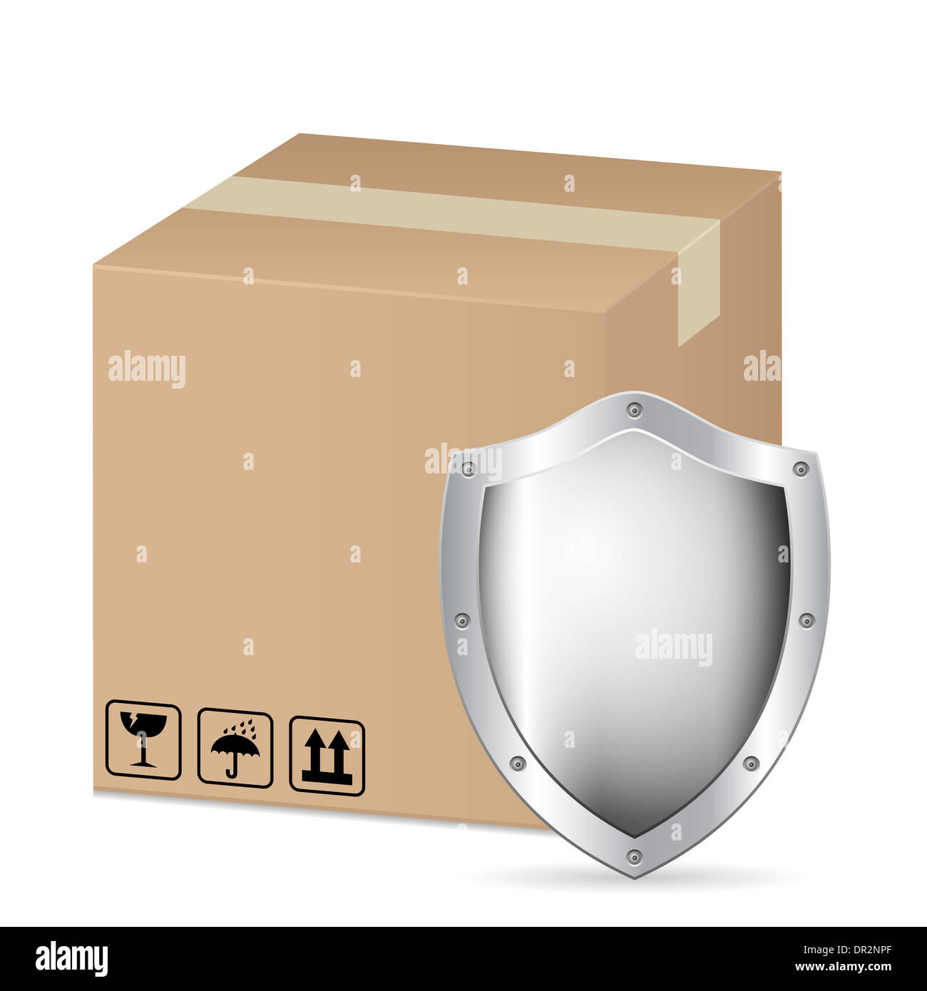 Delivery shield protection cardboard hi-res stock photography and ...