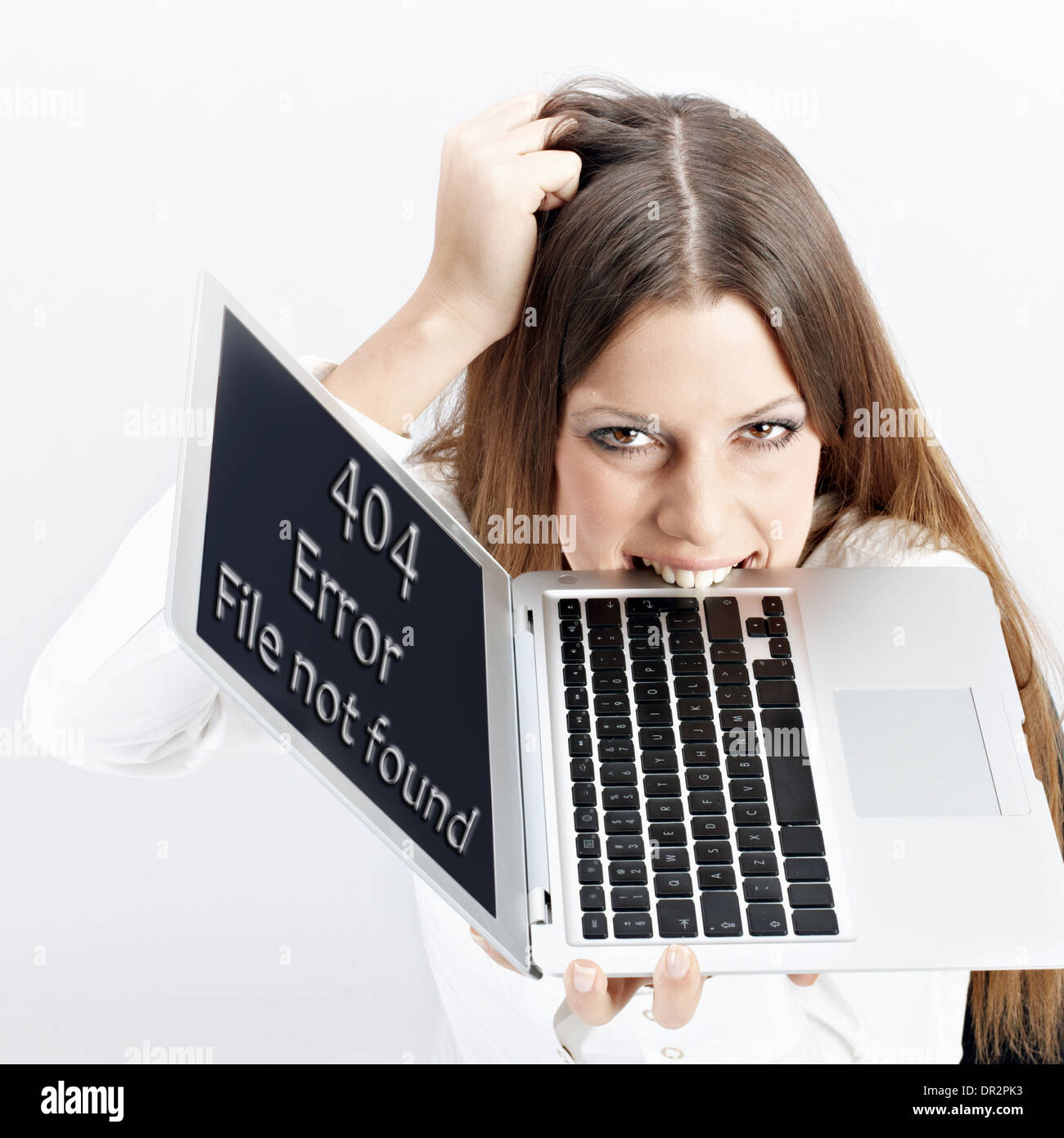 Frustrated business woman page hi-res stock photography and images - Alamy